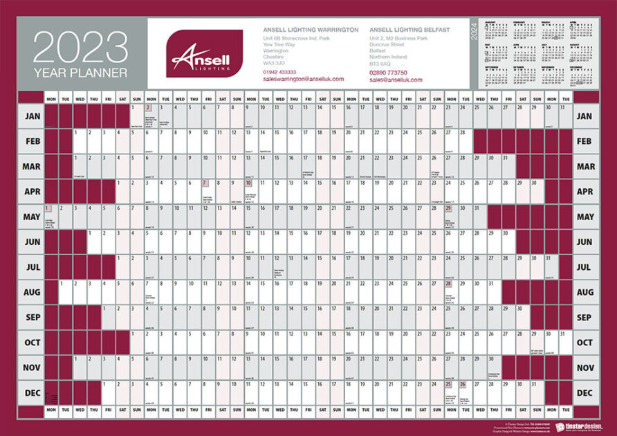 Examples of Tinstar Year Planners - 2026 Year Planners Customized for ...